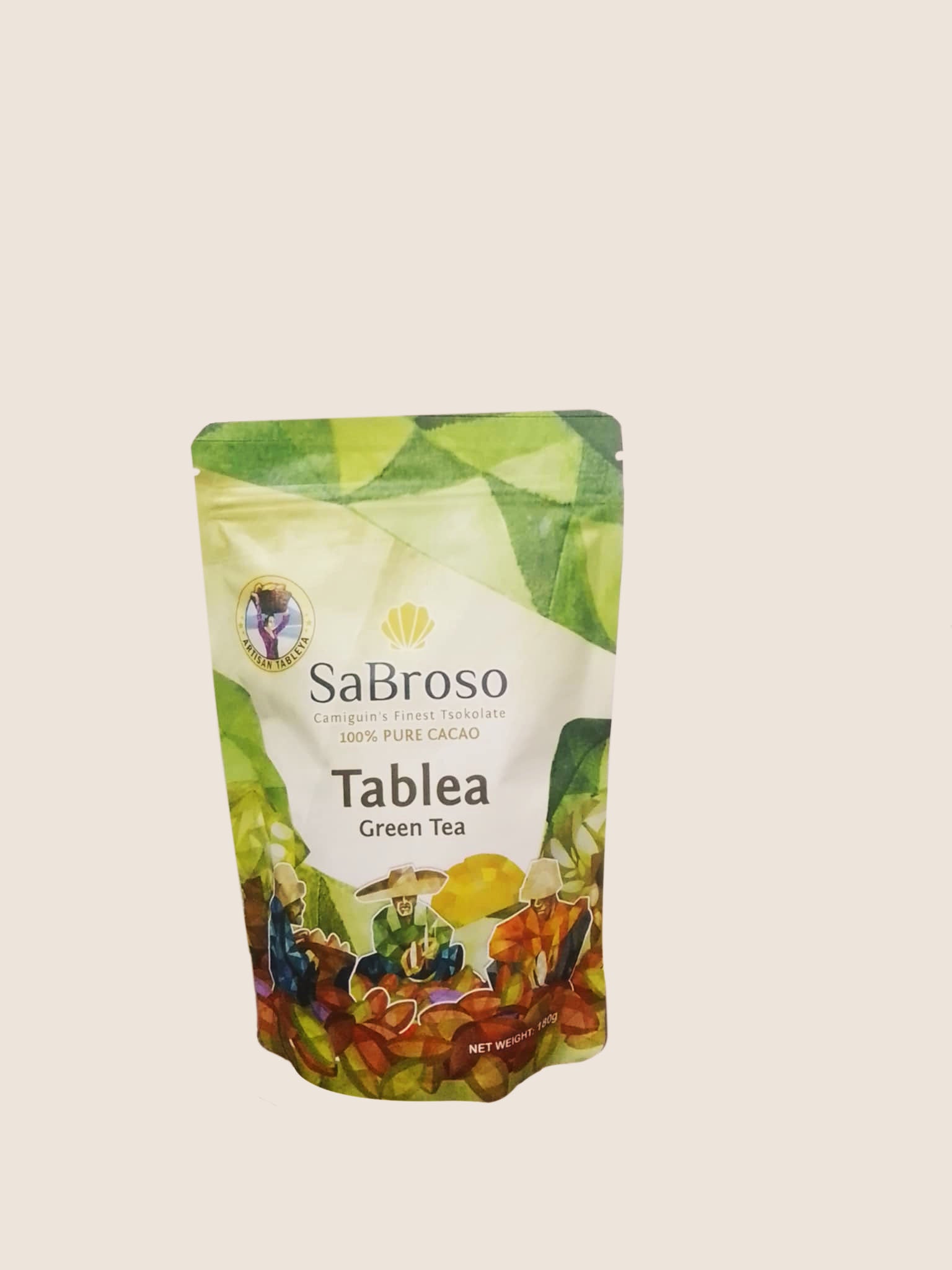 SaBroso Tablea Green Tea 180g – Sabroso Tsokolate