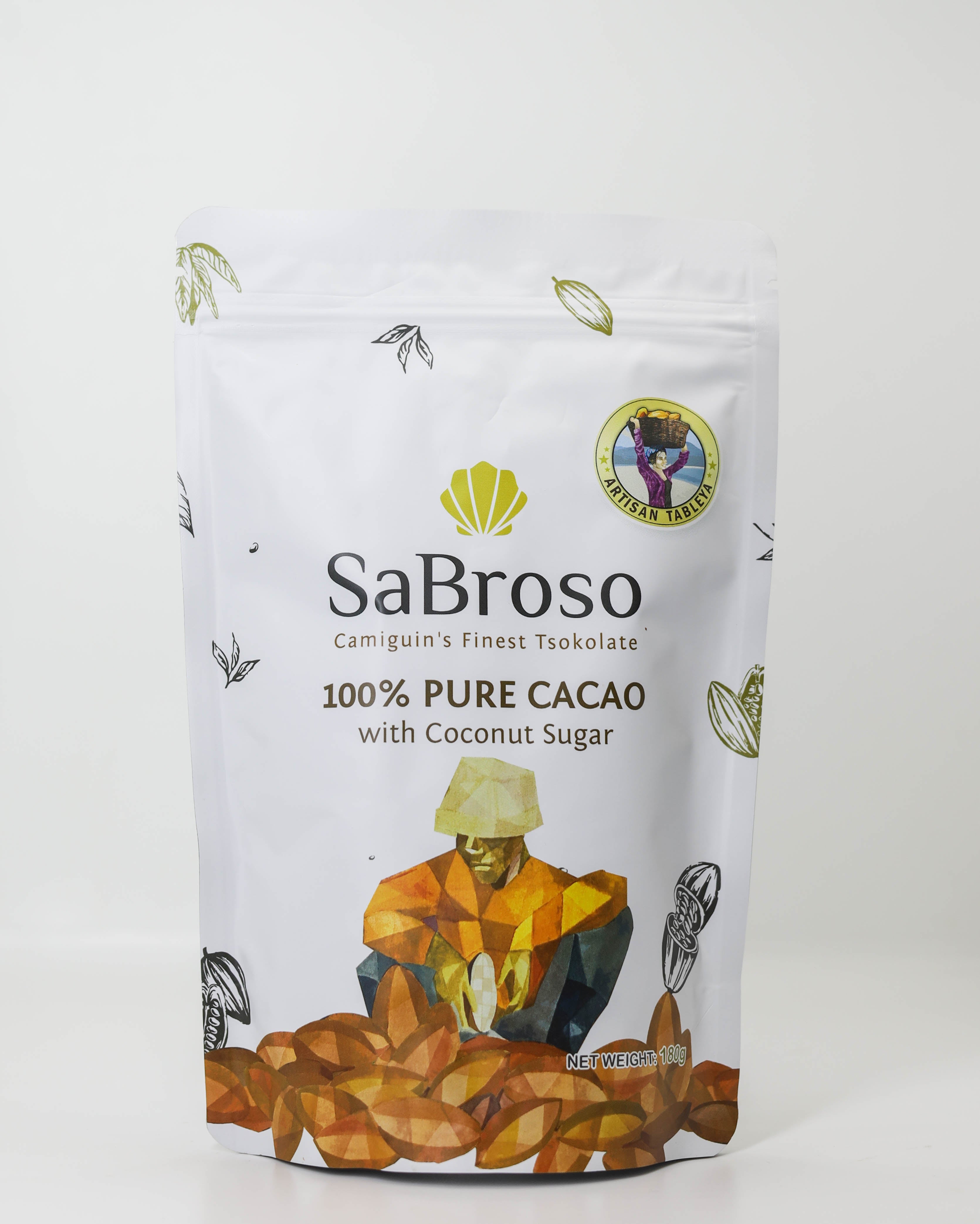 SaBroso Tablea with Coco Sugar 180g – Sabroso Tsokolate