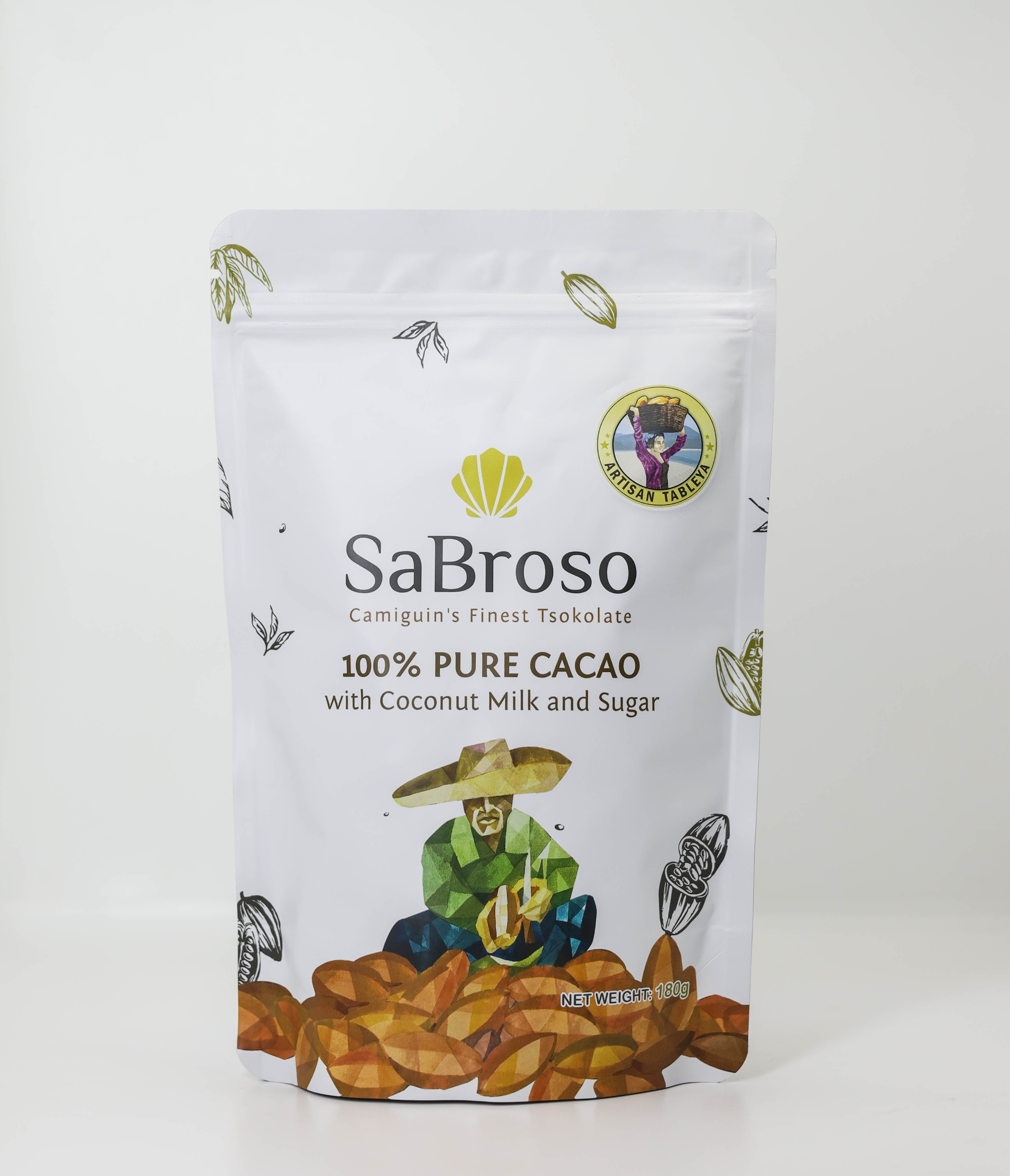 SaBroso Tablea with Coconut Milk and Coco Sugar 180g – Sabroso Tsokolate