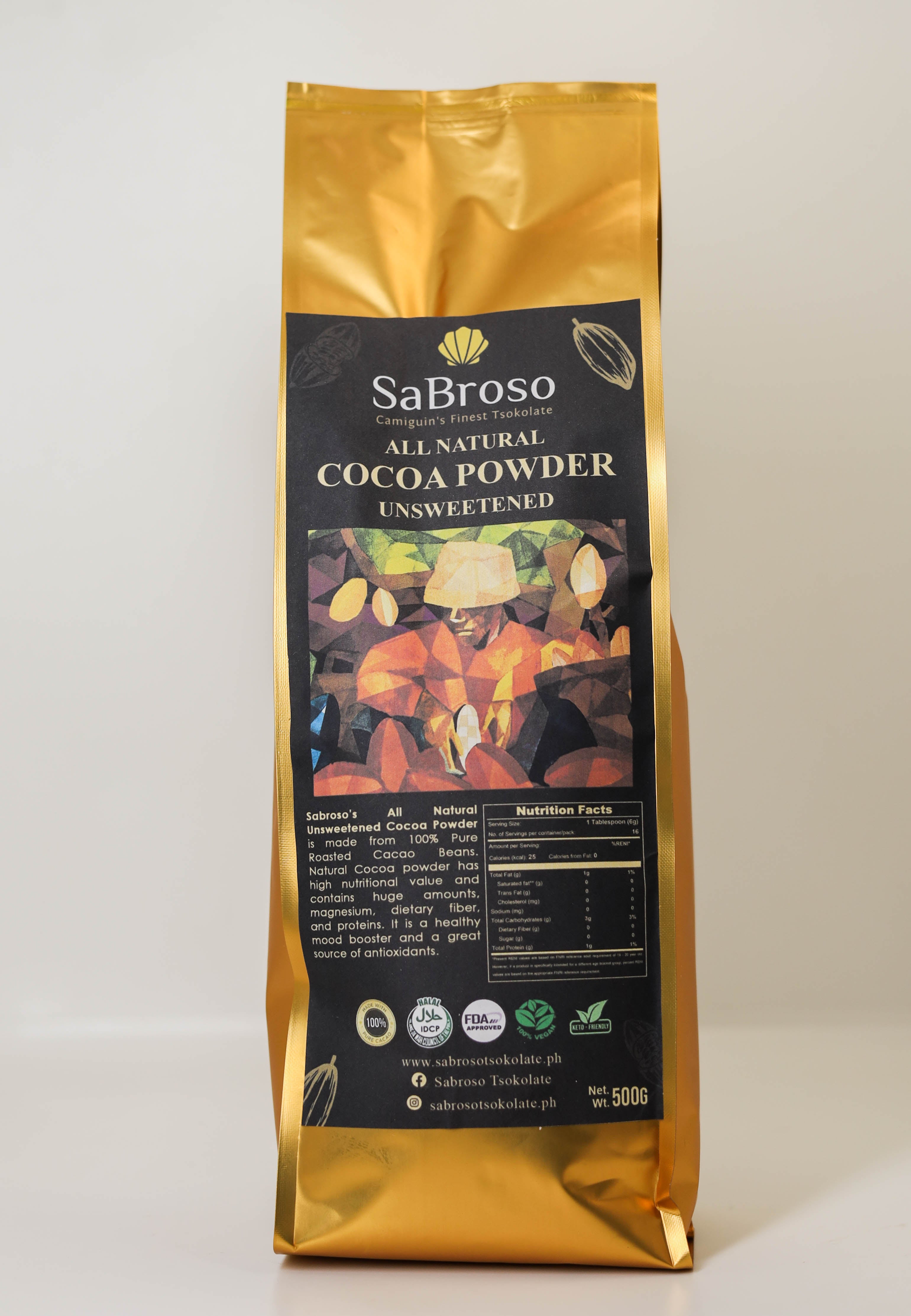 SaBroso Tsokolate Cocoa Powder 500g – Sabroso Tsokolate
