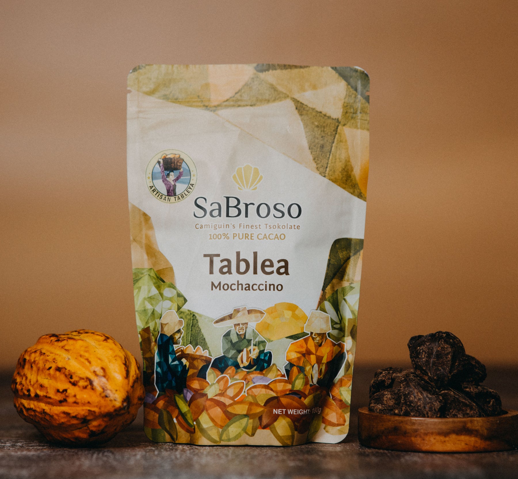 SaBroso Tablea Mochaccino 180g – Sabroso Tsokolate