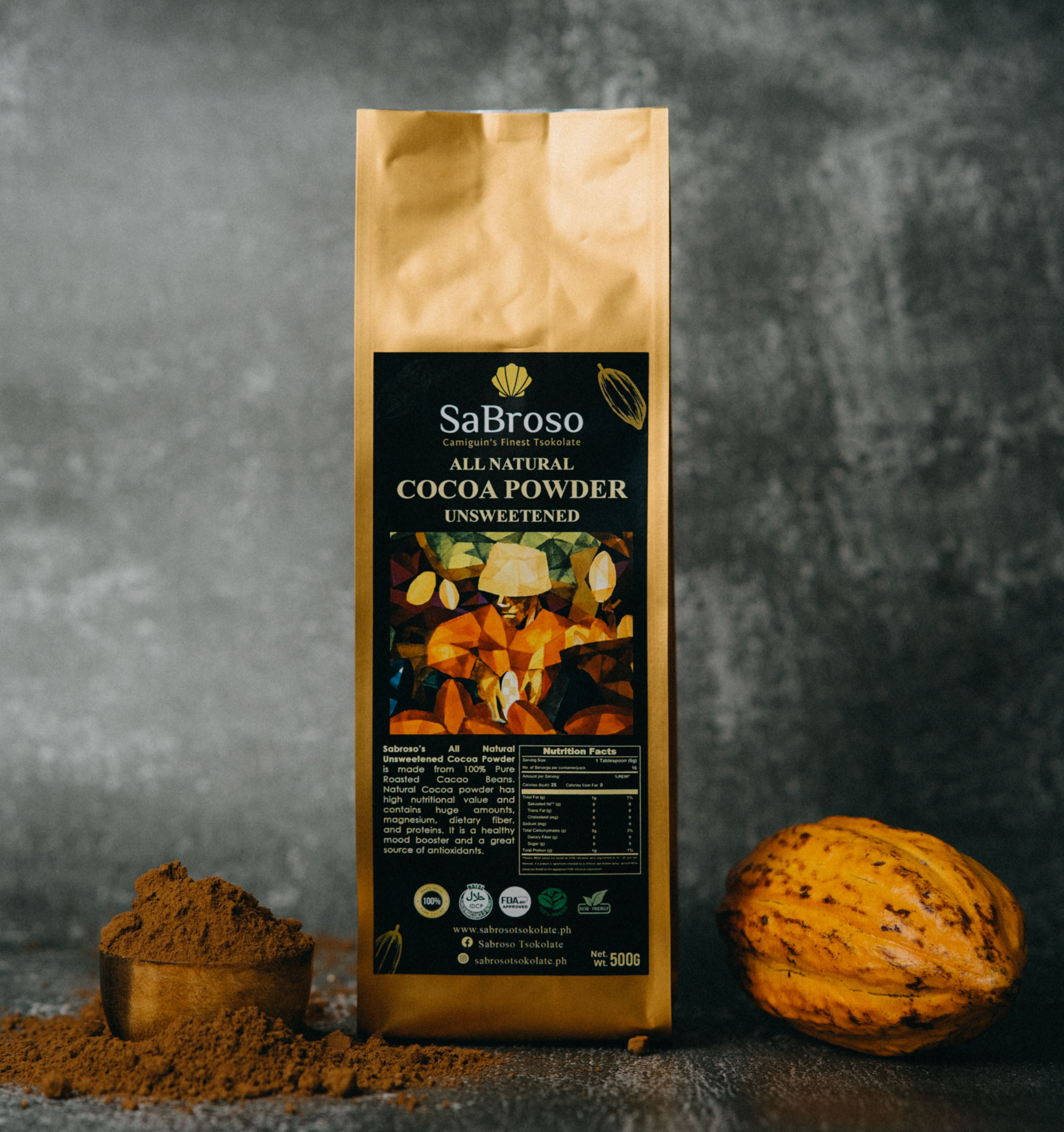 SaBroso Tsokolate Cocoa Powder 500g – Sabroso Tsokolate